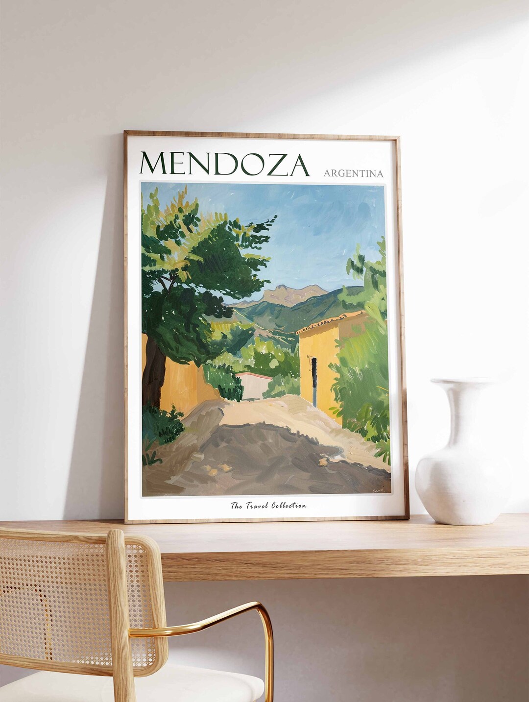Mendoza Poster, Mendoza Travel Print, Tropical Decor, Botanical Print ...