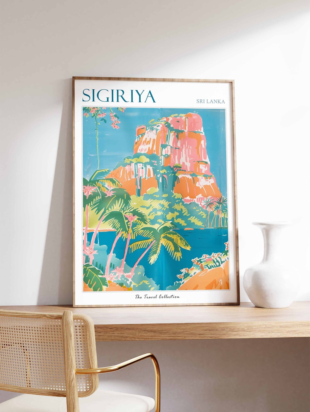 Sigiriya Poster, Sigiriya Travel Print, Tropical Decor, City Wall Art ...