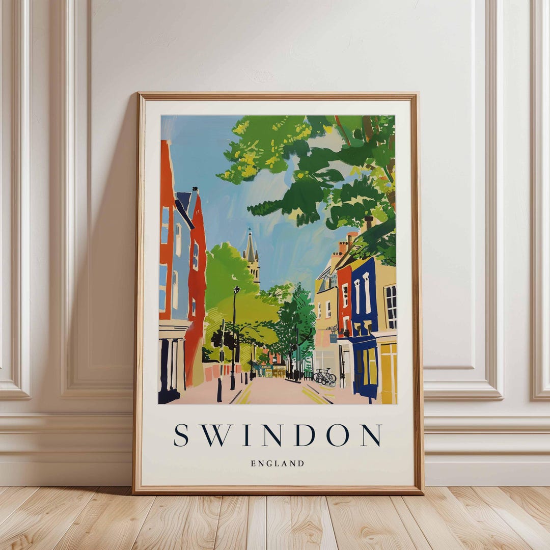 Swindon England Poster: Railway Heritage Travel Print - Etsy