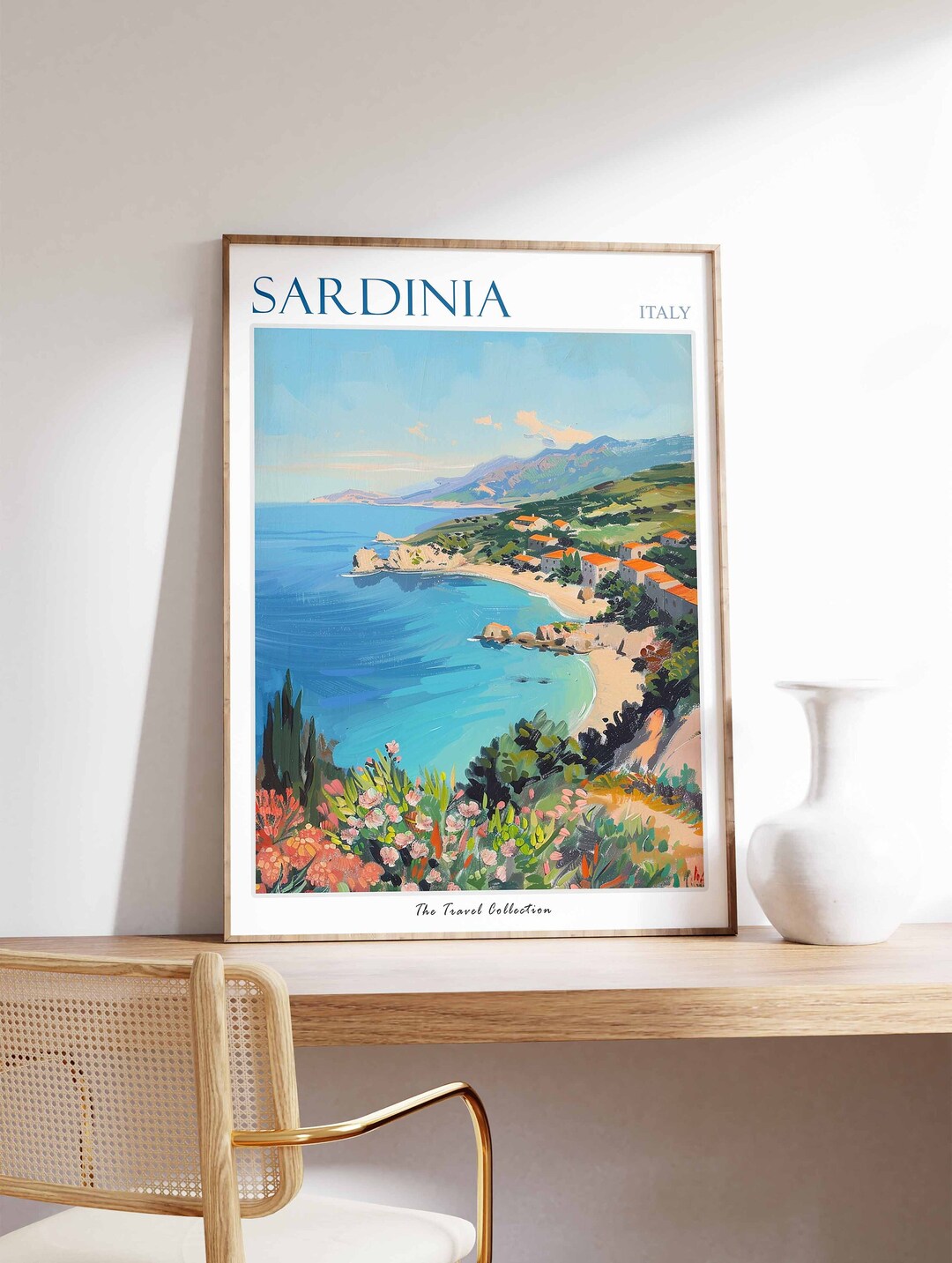 Sardinia Poster, Sardinia Travel Print, Italian Travel Poster, Sardinia ...