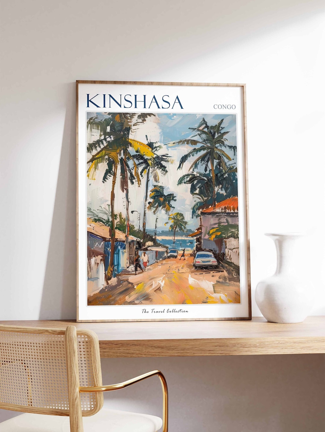 Kinshasa Poster, Kinshasa Travel Print, DRC Travel Poster, African ...