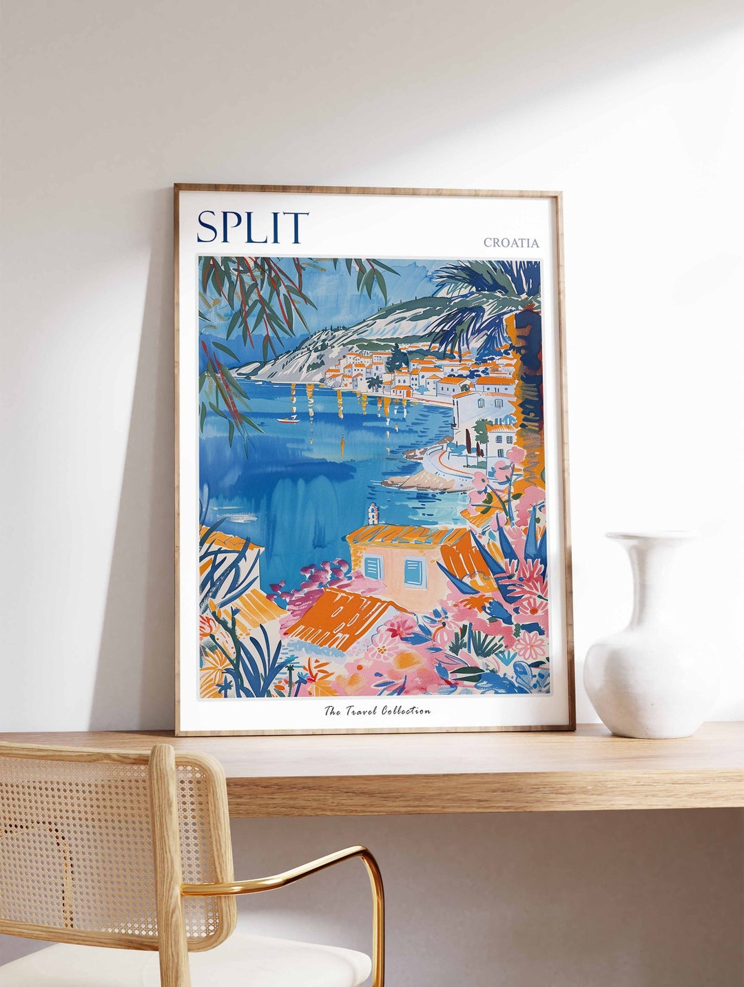 Split Poster, Split Travel Print, Tropical Decor, Sea Wall Art, Split ...