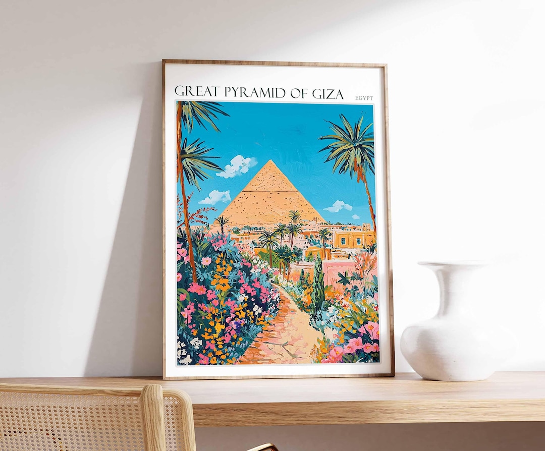 Great Pyramid of Giza Poster, Great Pyramid of Giza Print, Islamic ...