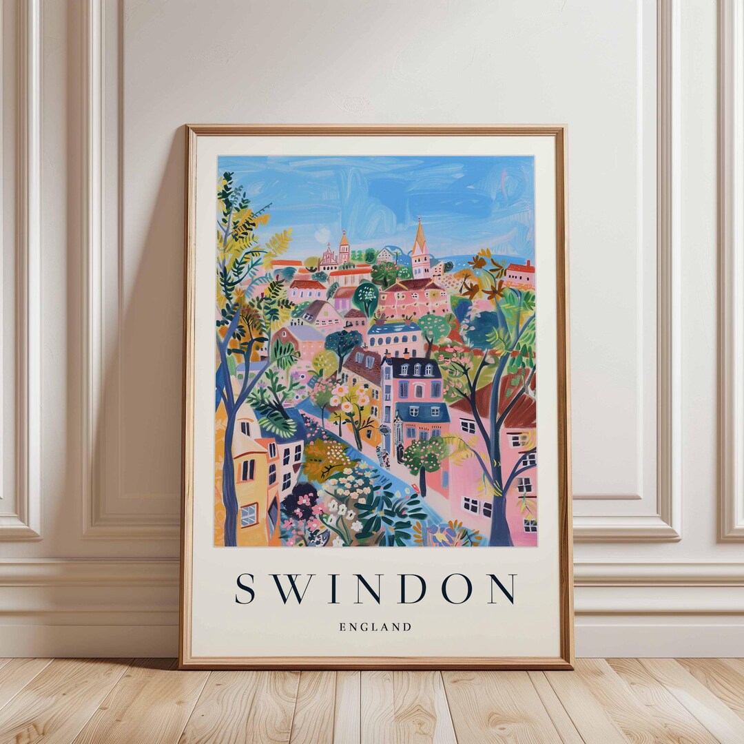 Swindon England Poster: Railway Heritage Travel Print - Etsy