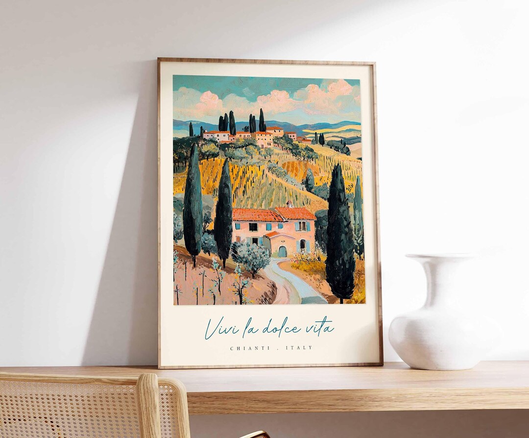Chianti Poster, Chianti Travel Print, Chianti Travel Art, Chianti Wall ...