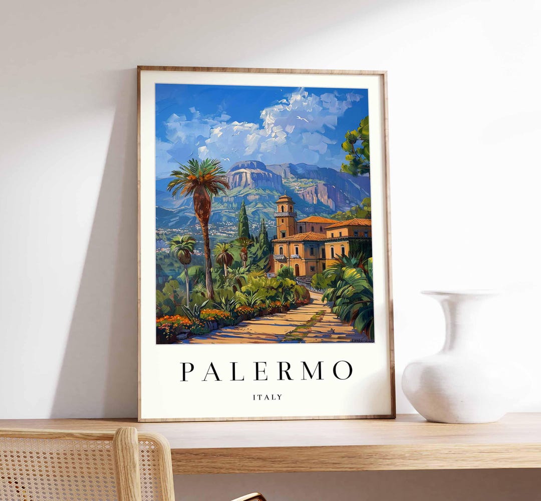 Palermo Poster, Italy Poster, Palermo Wall Art, Palermo Prints, Palermo ...