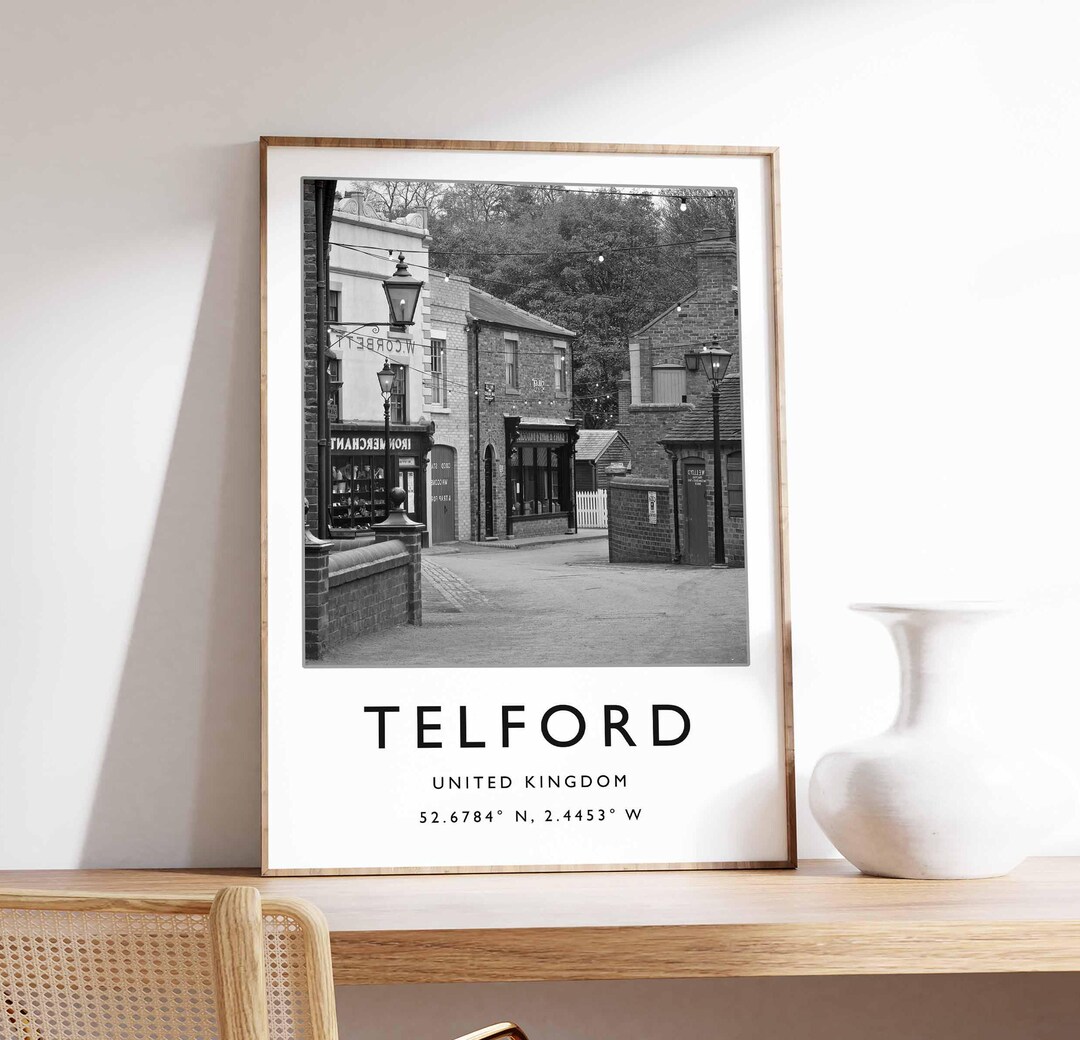 Telford Poster, UK Poster, Telford Print, Telford Wall Art, Telford ...