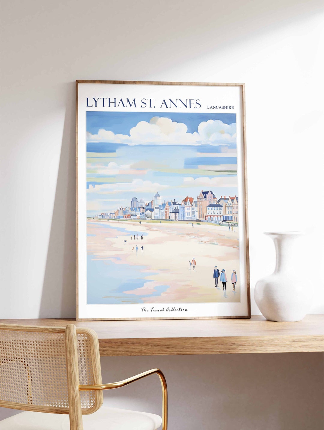 Lytham St Annes Poster, Lytham St Annes Travel Print, Lancashire Travel ...