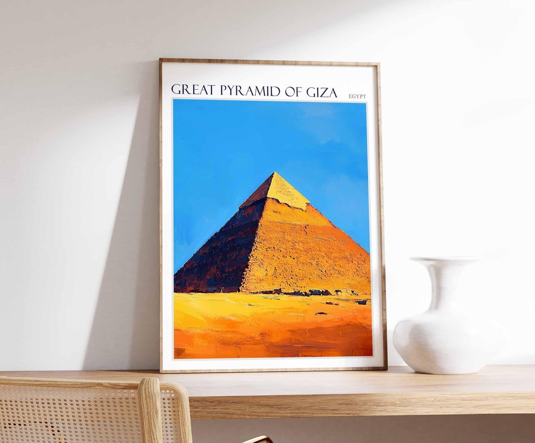 Great Pyramid of Giza Poster, Great Pyramid of Giza Print, Islamic ...