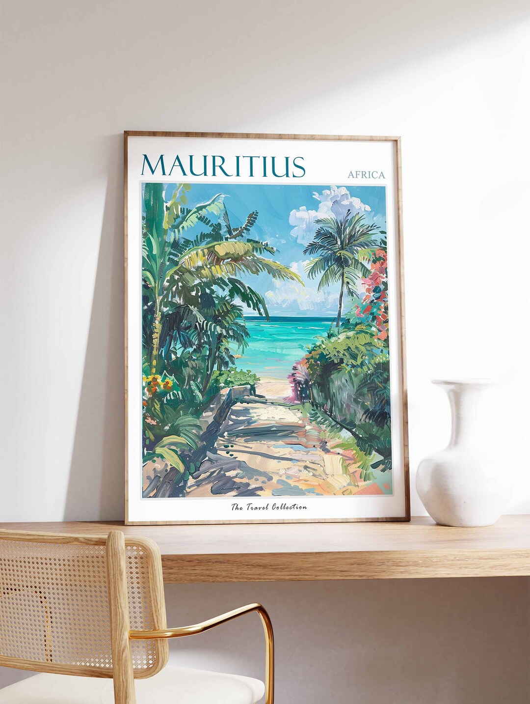 Mauritius Poster, Mauritius Print, Tropical Decor, Botanical Print ...