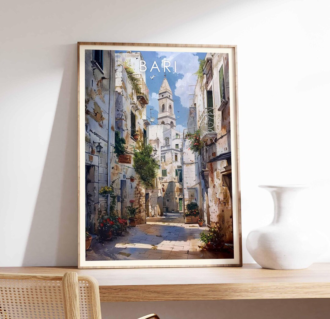 Bari Poster, Italy Poster, Bari Print, Italian Wall Art, Bari Wall Art ...