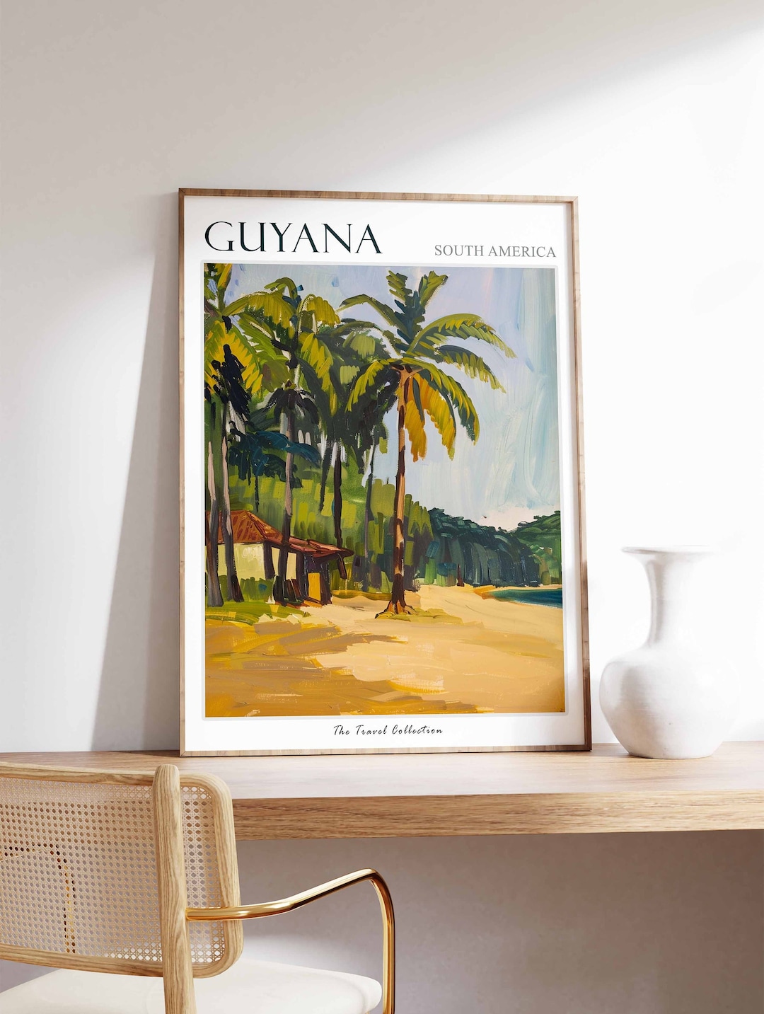 Guyana Poster, Guyana Travel Print, Tropical Decor, Botanical Print ...
