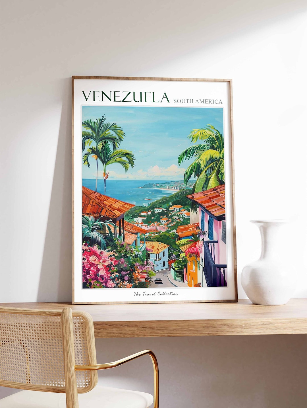 Venezuela Travel Poster, Venezuela Travel Print, Tropical Decor ...