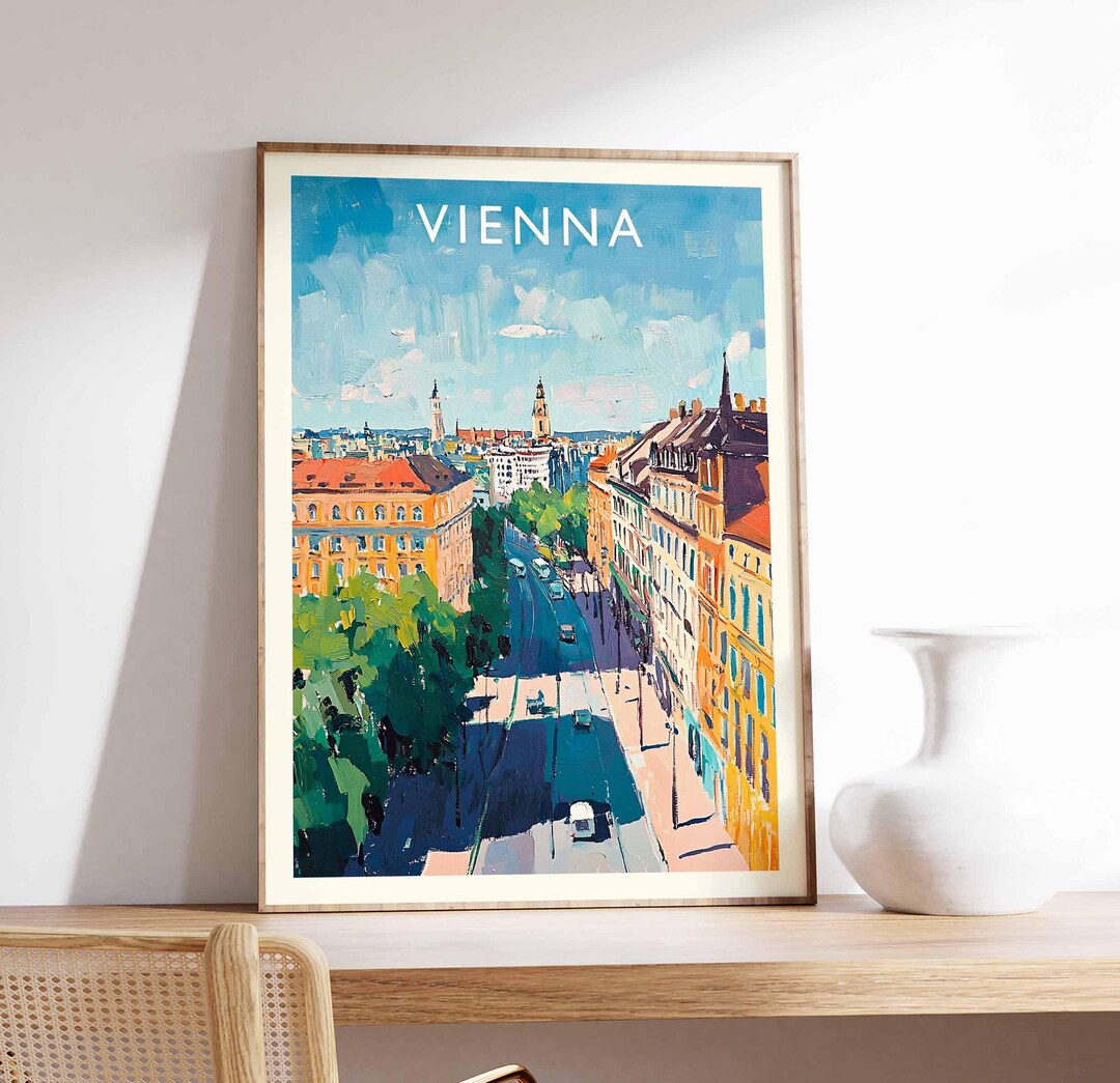 Vienna Poster, Vienna Print, Vienna Wall Art, Vienna Decor, Vienna City ...