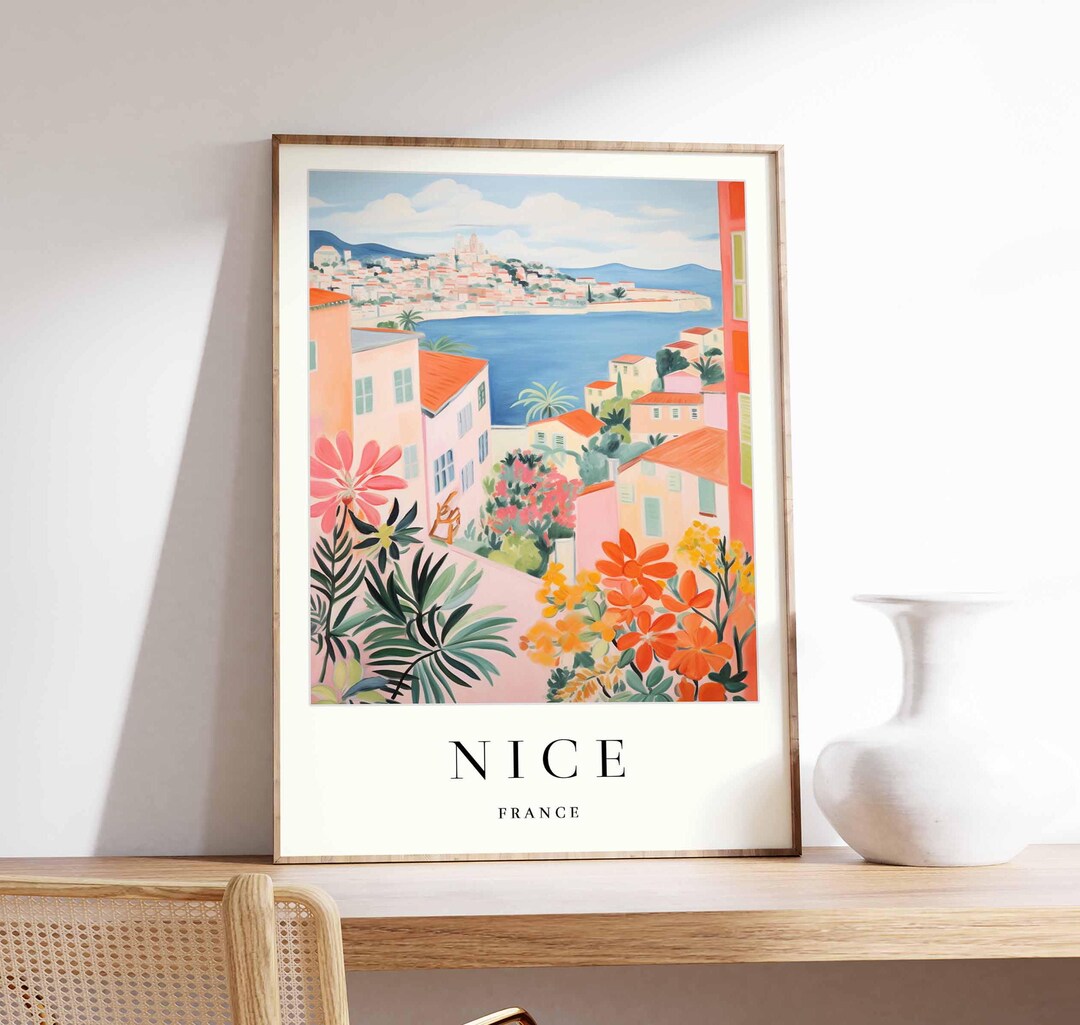 Nice Poster, France Poster, Nice Wall Art, Nice Prints, Nice Decor ...