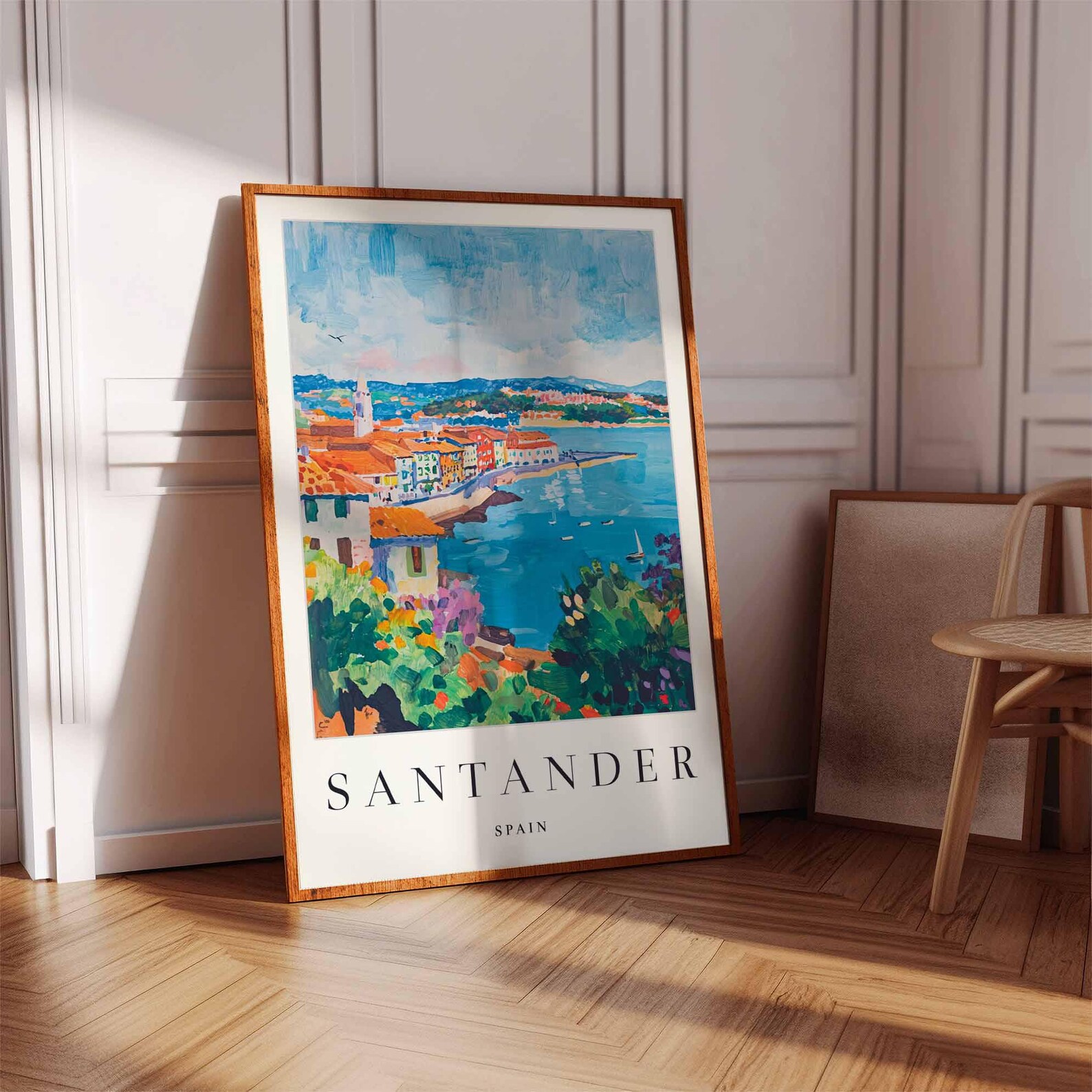 Santander Spain Poster: Coastal Travel Print, Cantabria Wall Art - Etsy