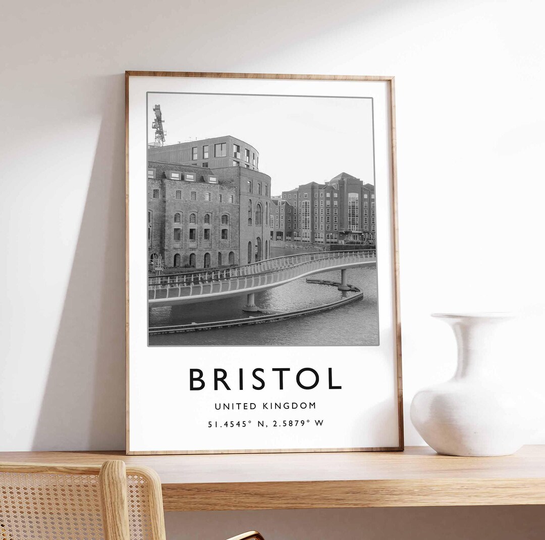 Bristol Poster, Bristol Print, Bristol Wall Art, Bristol Harbour Poster ...