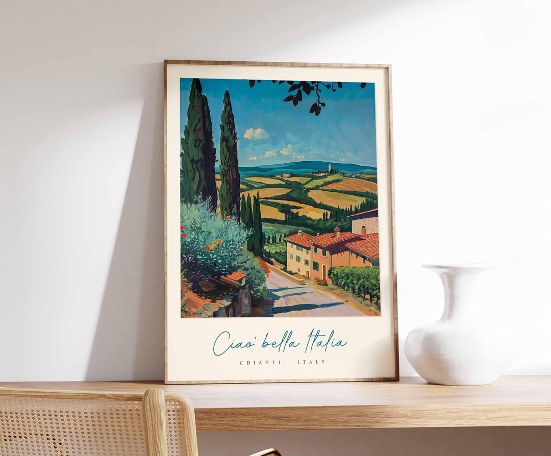 Chianti Poster, Chianti Travel Print, Chianti Travel Art, Chianti Wall ...