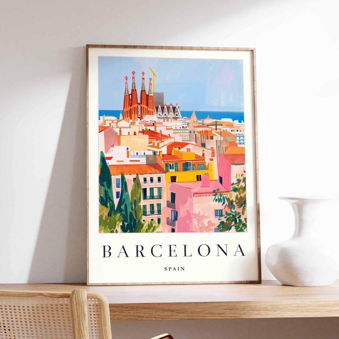 Barcelona Poster, Barcelona Print, Barcelona Wall Art, Barcelona Decor ...