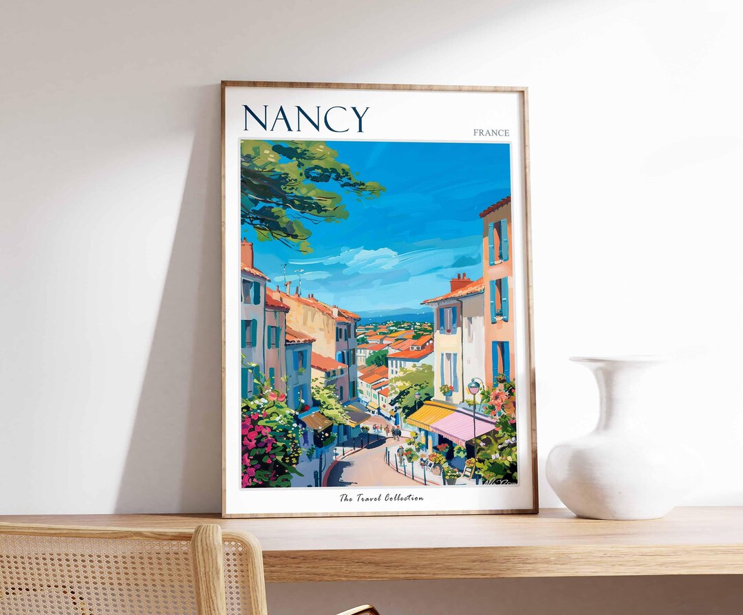 Nancy Poster, France Travel Print, French Decor, Europe Travel Poster ...