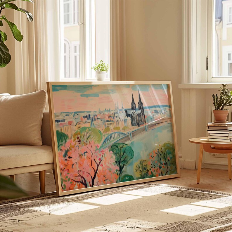 Cologne Cathedral Print: Germany Travel Poster, European Cityscape Wall ...