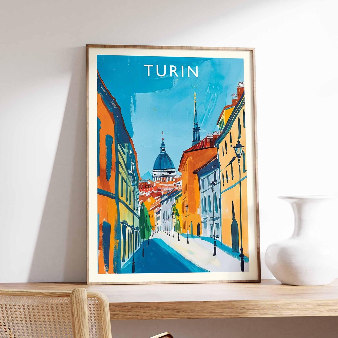 Turin Poster, Italy Print, Turin Wall Art, Minimalist City Map, Modern ...