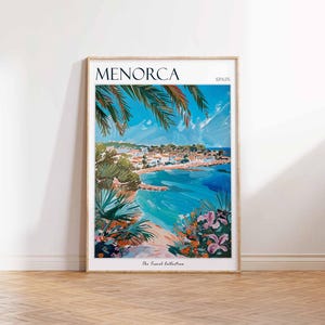 Menorca Poster, Spain Travel Print, Spanish Decor, Europe Travel Poster ...