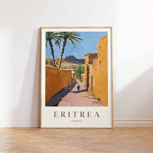 Eritrea Poster, Eritrea Travel Print, Africa Wall Art, African Travel ...
