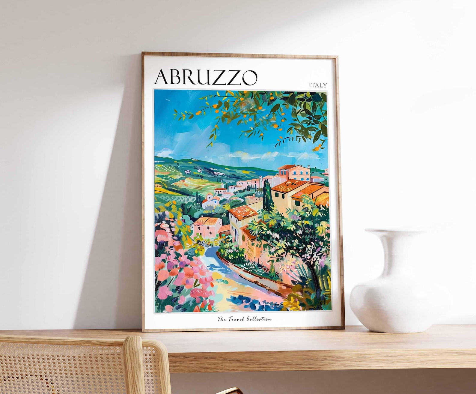 Abruzzo Italy Travel Poster: Botanical Italian Wall Art - Etsy