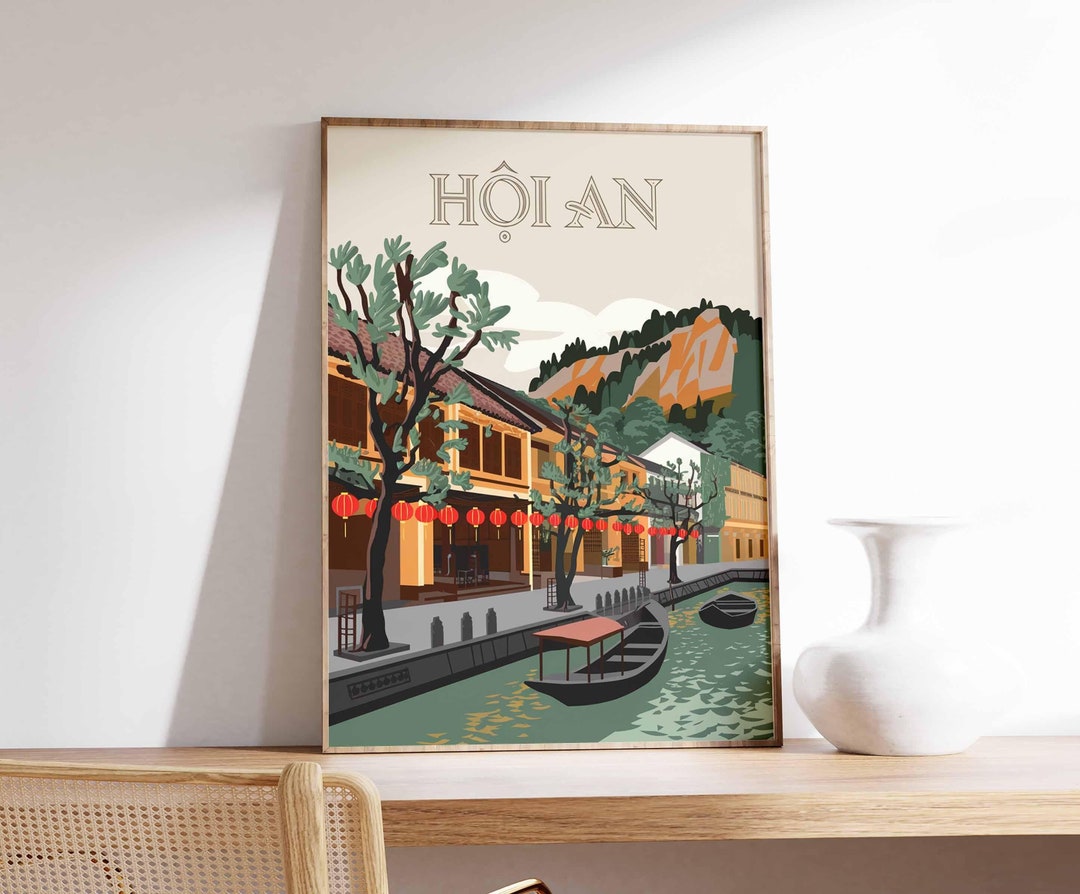 Hoi an Print, Southeast Asia Poster, Vietnam Travel Poster, Travel Wall ...