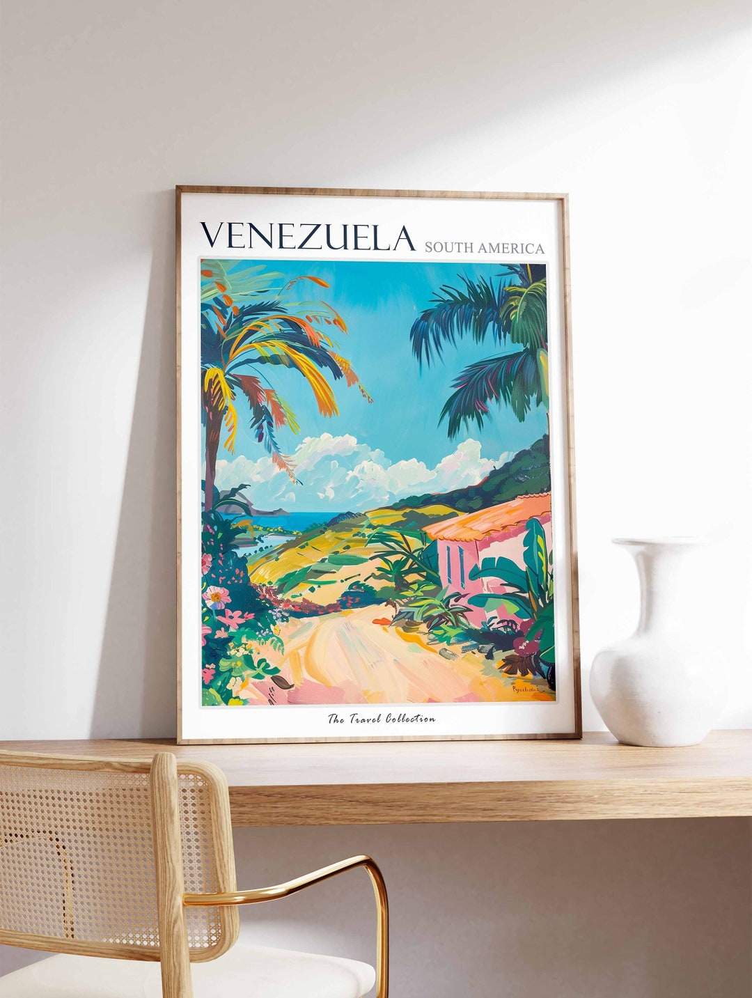 Venezuela Travel Poster, Venezuela Travel Print, Tropical Decor ...