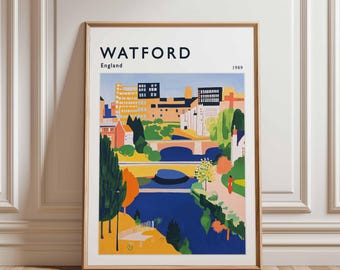 Vintage Watford UK Public Transport Poster A3 Print - Etsy UK