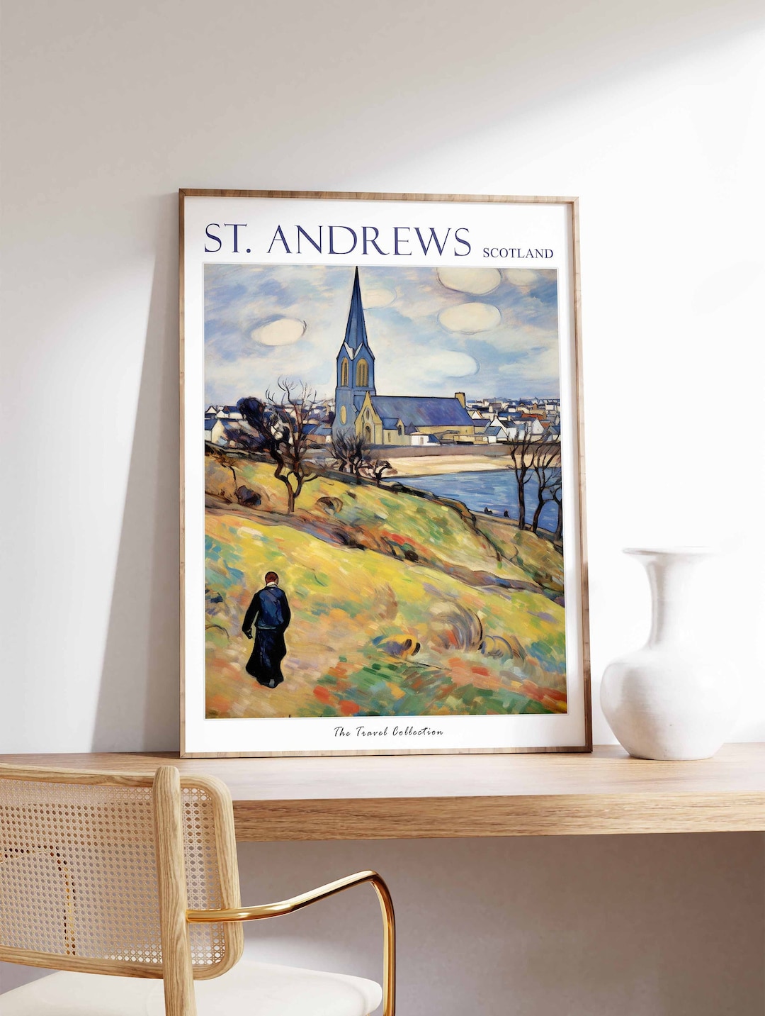 St Andrews Poster, St Andrews Travel Print, Scotland Travel Poster ...