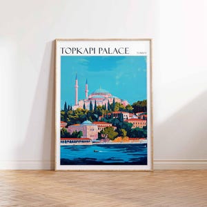 Topkapi Palace Poster, Topkapi Palacetravel Print, Islamic Wall Art ...