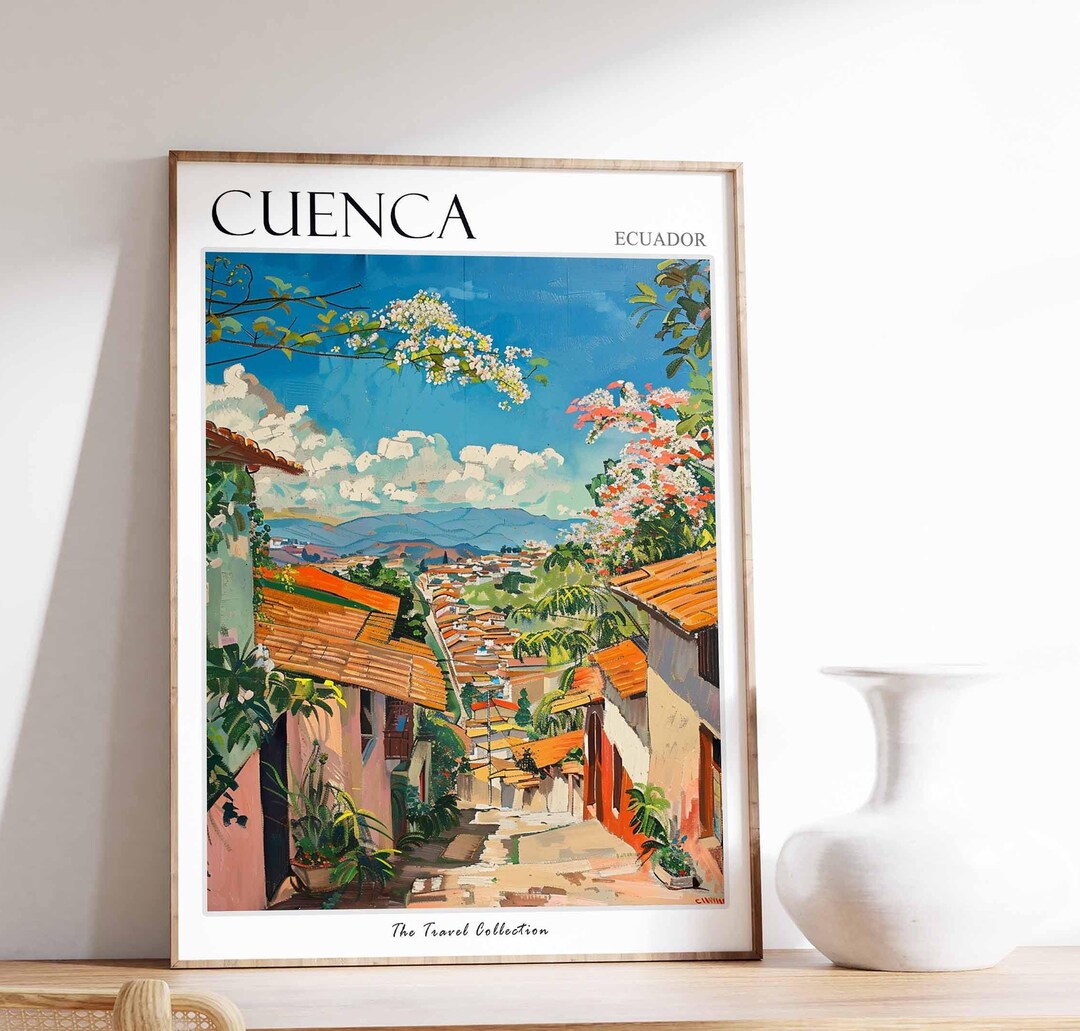 Cuenca Poster, Ecuador Travel Print, South American Decor, South ...