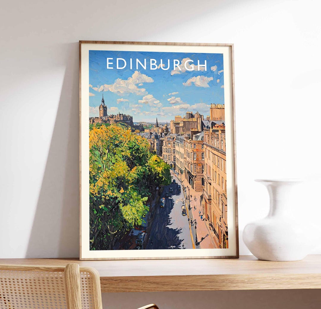 Edinburgh Poster, Scotland Poster, Edinburgh Print, City Wall Art ...
