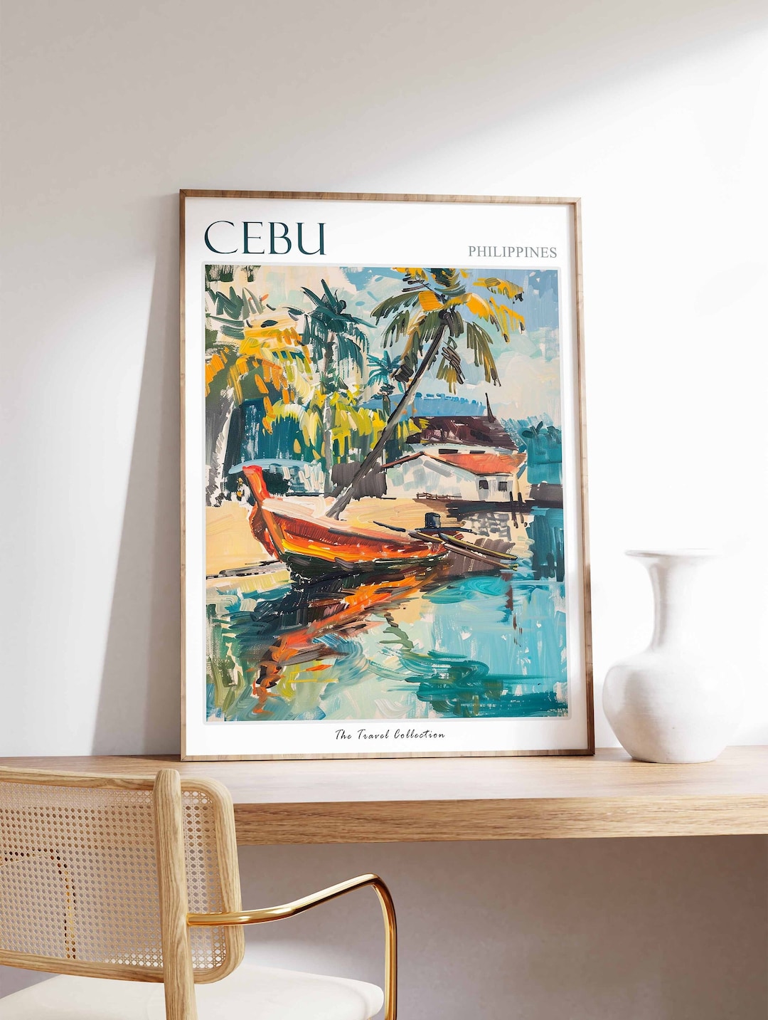 Cebu Travel Poster, Cebu Travel Print, Philippines Poster, Tropical ...