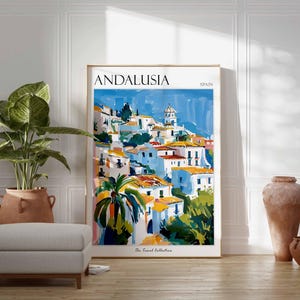 Andalusia Poster, Spain Travel Print, Spanish Decor, Europe Travel ...