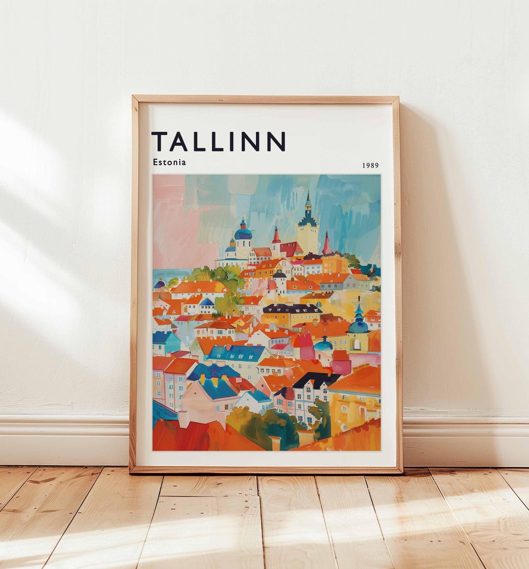 Tallinn Poster: Estonia Travel Print, Old Town Wall Art - Etsy