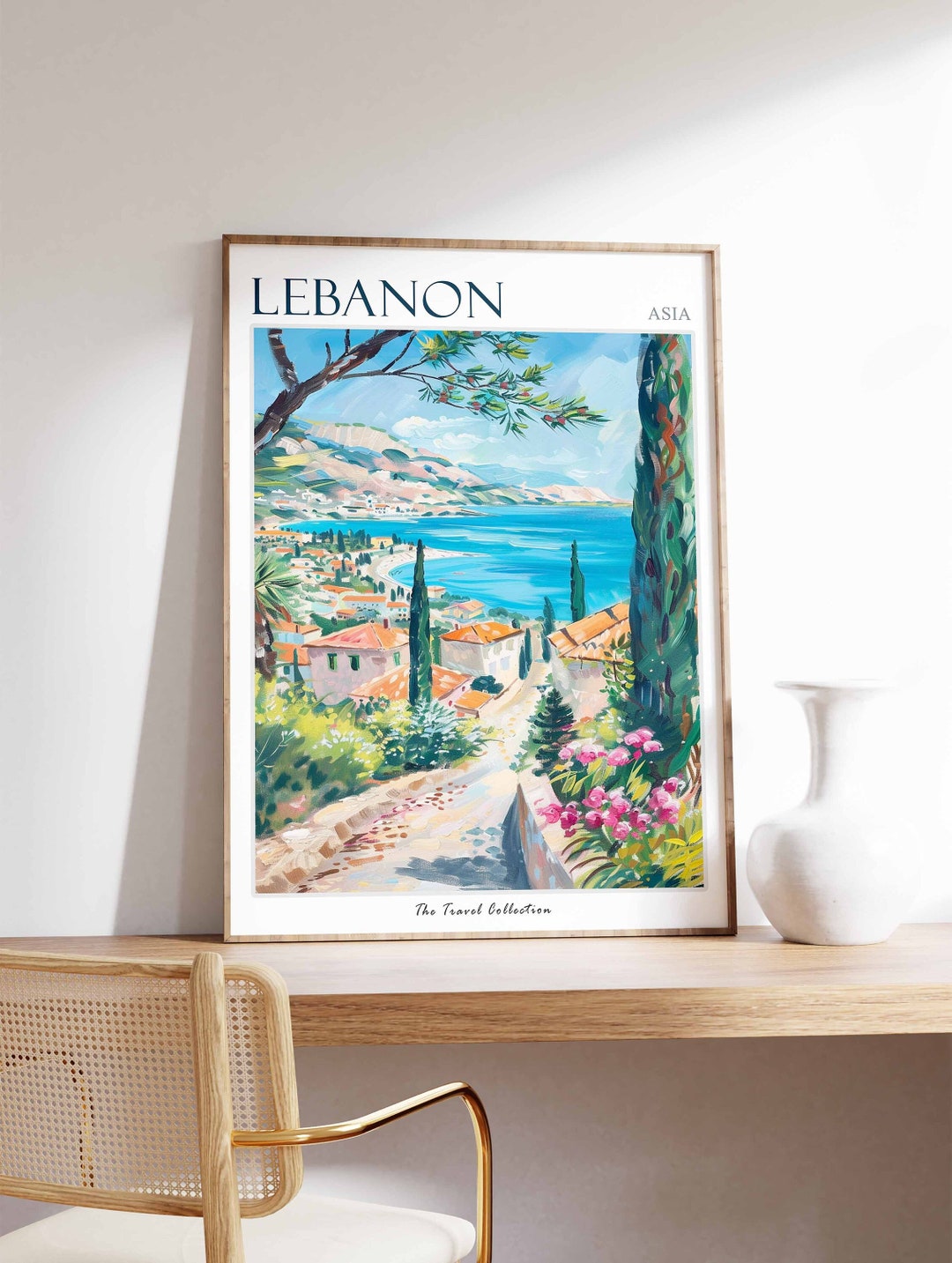 Lebanon Travel Poster, Lebanon Travel Print, Lebanese Decor, Islamic ...
