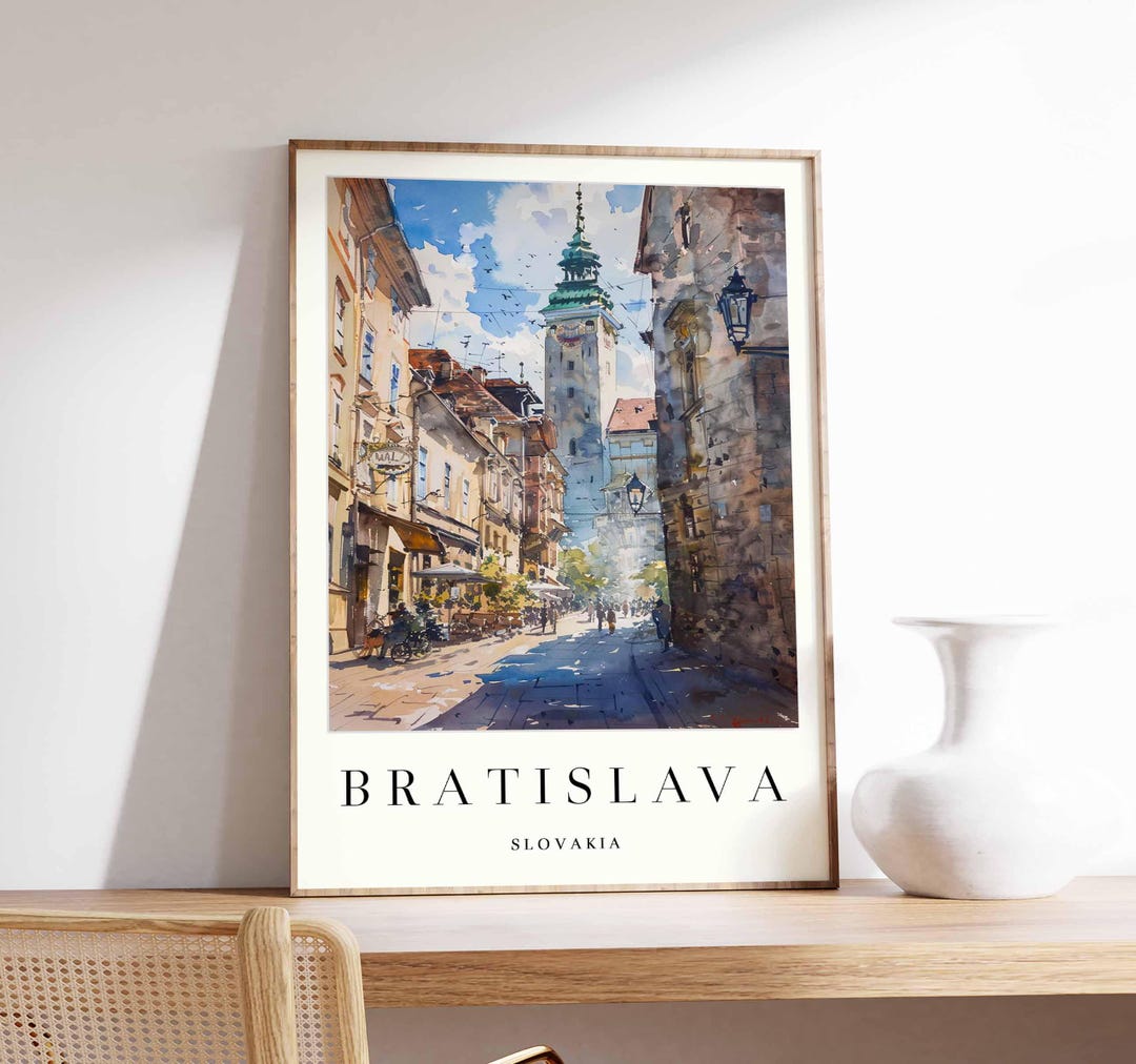 Bratislava Poster, Slovakia Print, Bratislava Wall Art, Europe Poster ...