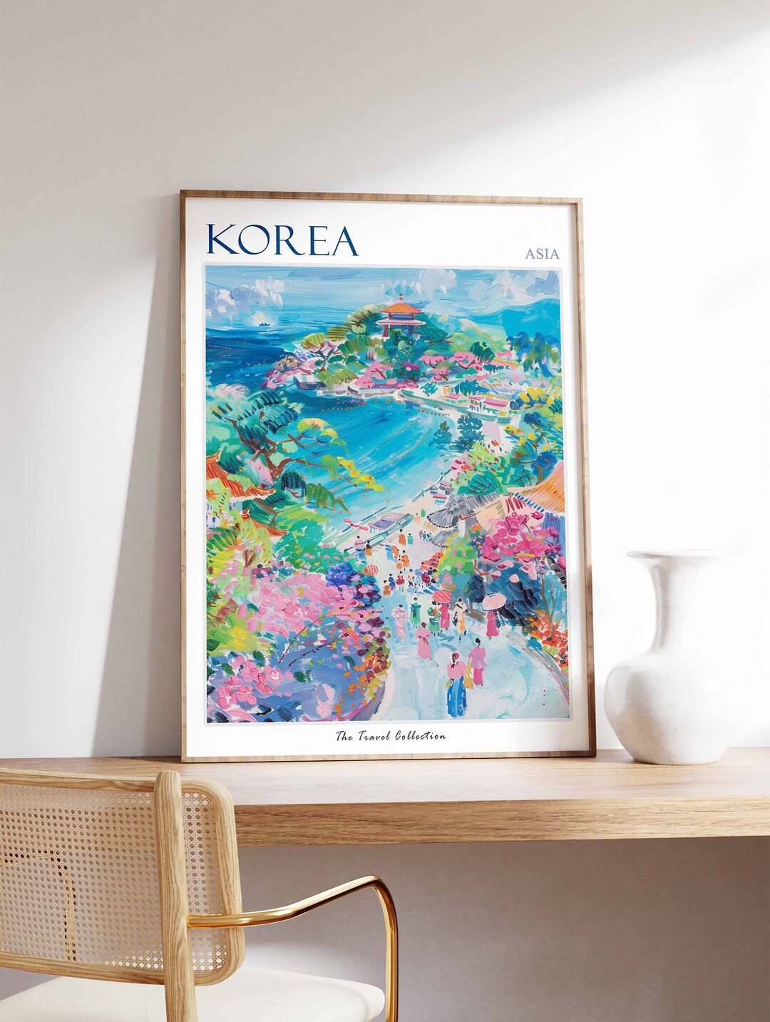 South Korea Poster, Korea Travel Print, Asian Decor, Korean Travel ...