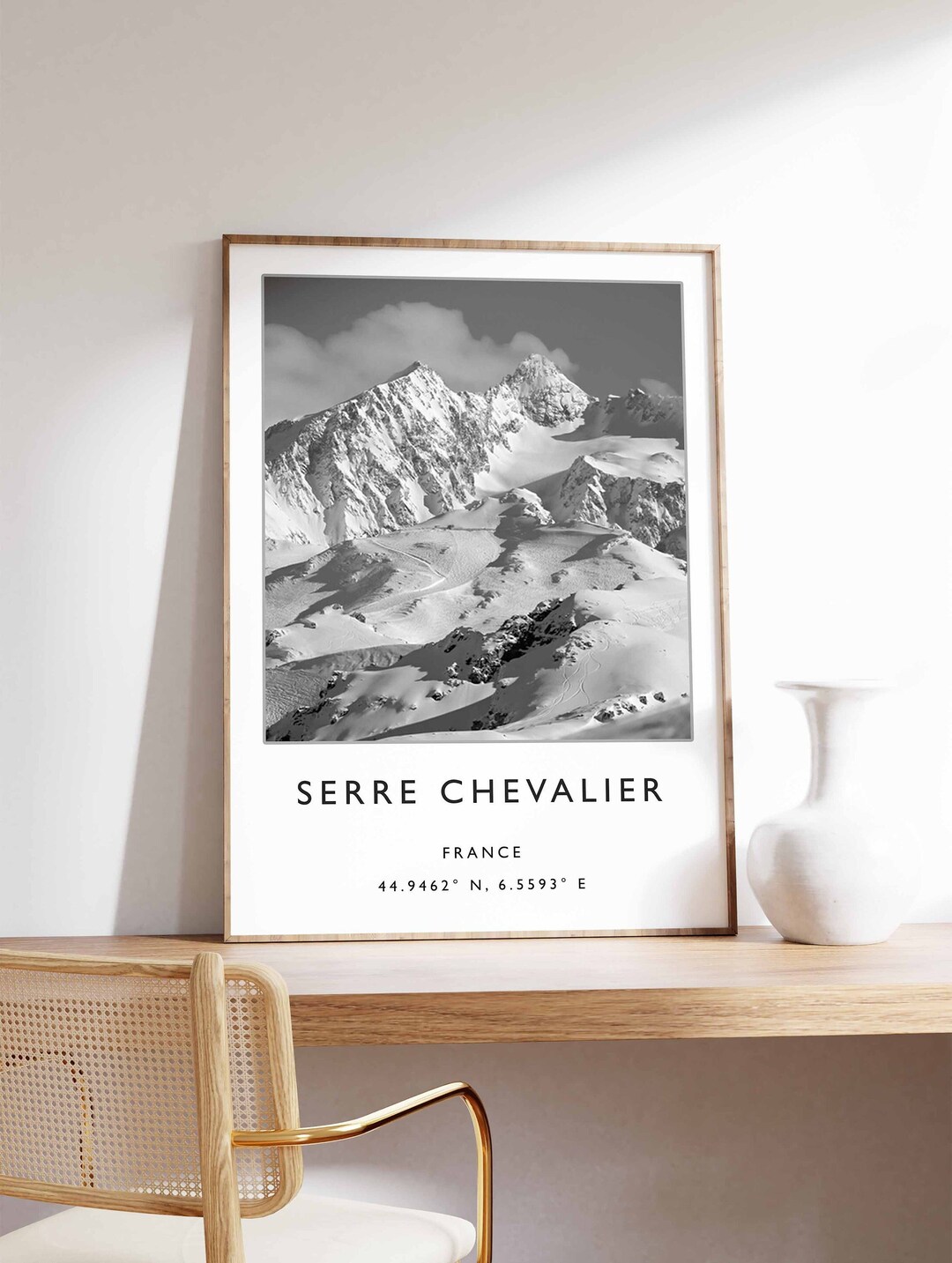 Serre Chevalier Poster, Serre Chevalier Ski Print, Skiing Poster ...