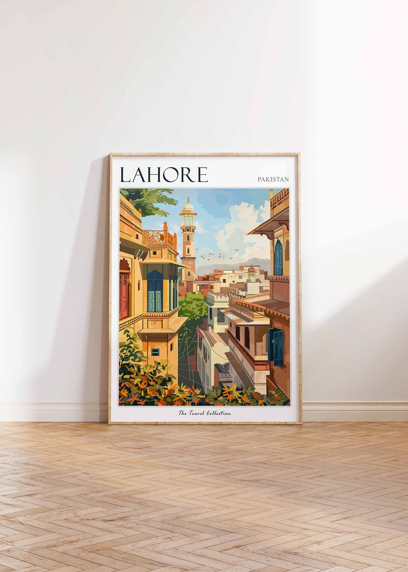 Lahore Travel Poster: Pakistan City Wall Art - Etsy