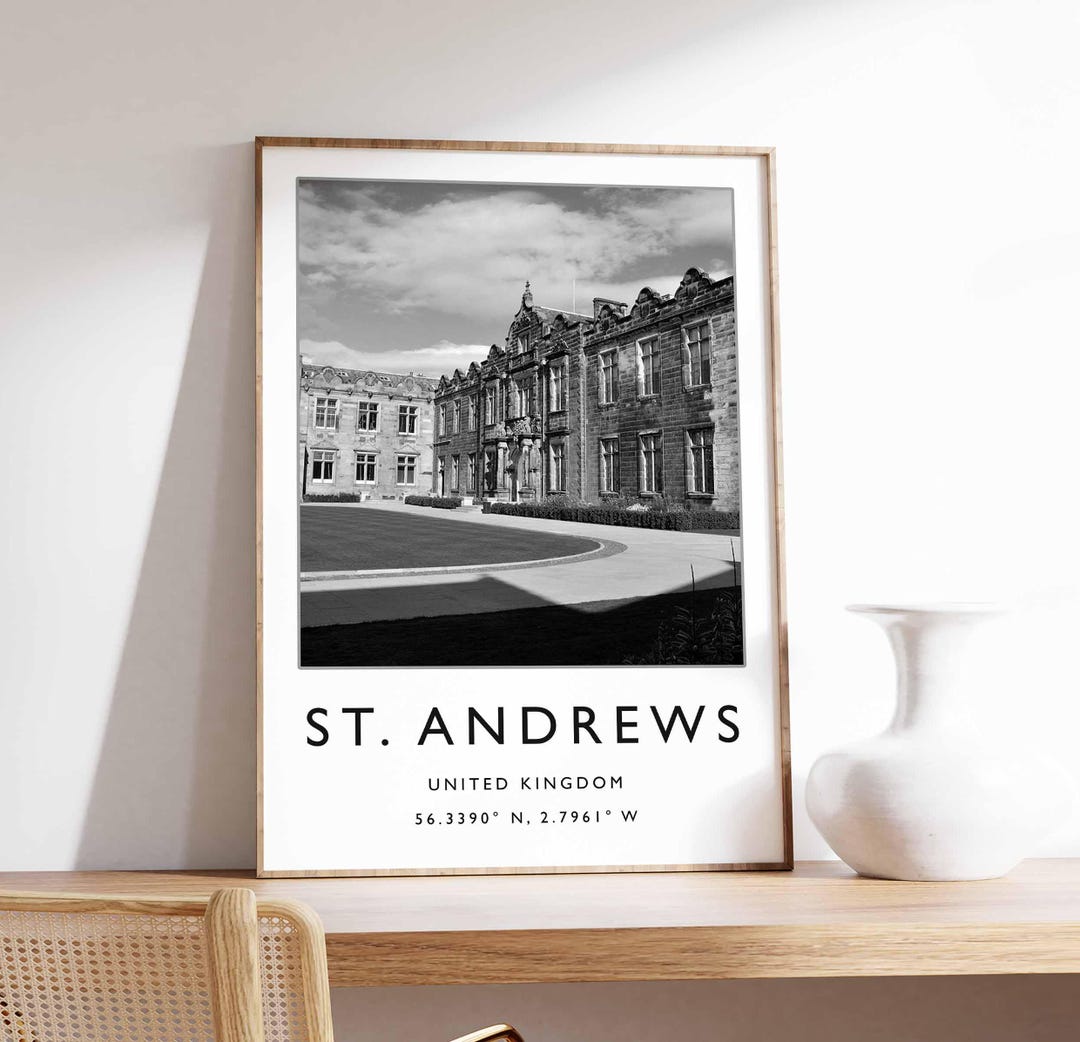 St. Andrews Poster, UK Poster, St. Andrews Wall Art, St. Andrews Print ...