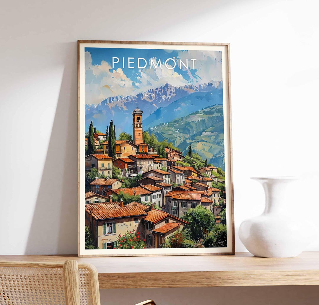 Piedmont Poster, Italy Poster, Piedmont Prints, Piedmont Wall Art ...