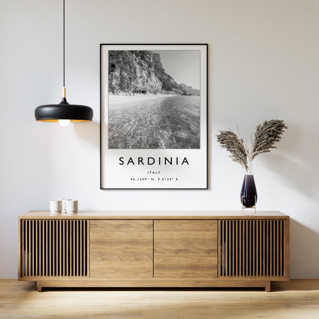 Sardinia Poster, Sardinia Travel Print, Italy Travel Poster, Travel ...