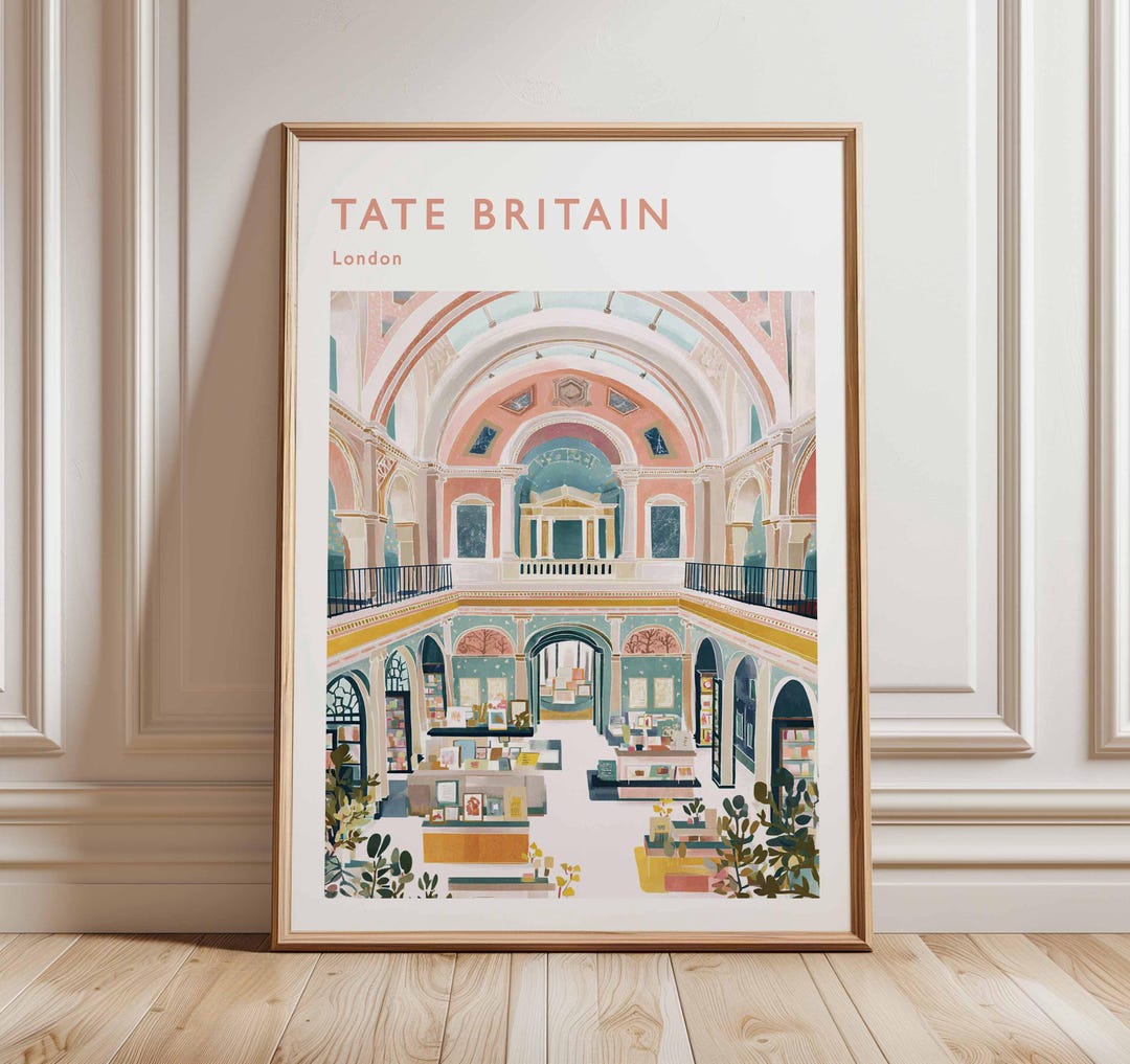 Tate Britain Travel Poster: London Art Museum Print - Etsy