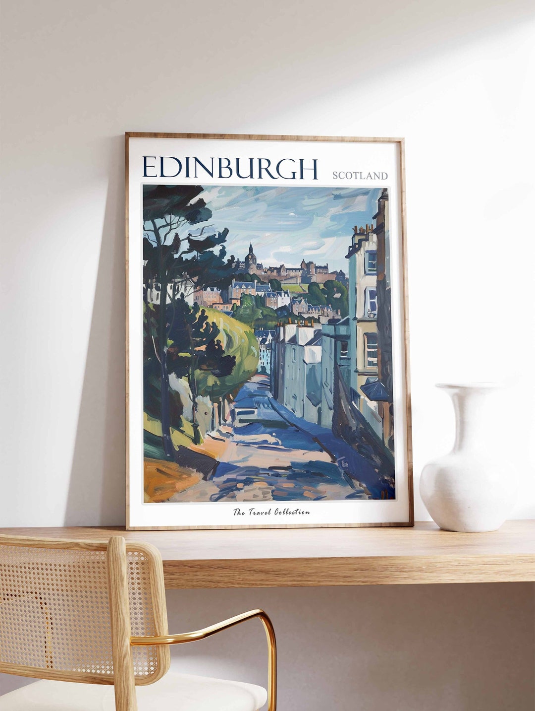 Edinburgh Travel Poster, Edinburgh Travel Print, Scotland Travel Poster ...