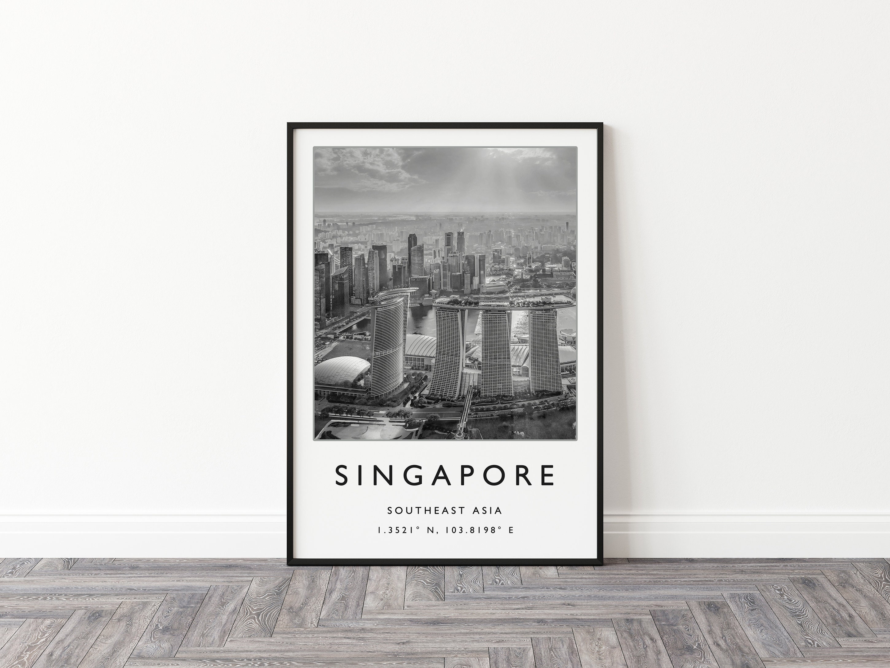Singapore Poster Singapore Print Asia Poster Travel Art | Etsy